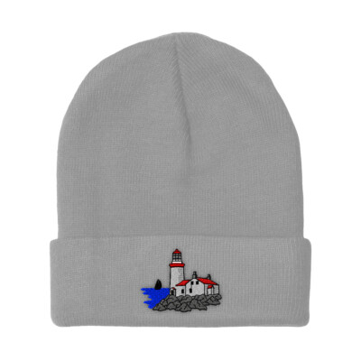 Beanies for Men Nautical Lighthouse Sailboat Winter Hats Women Acrylic ...