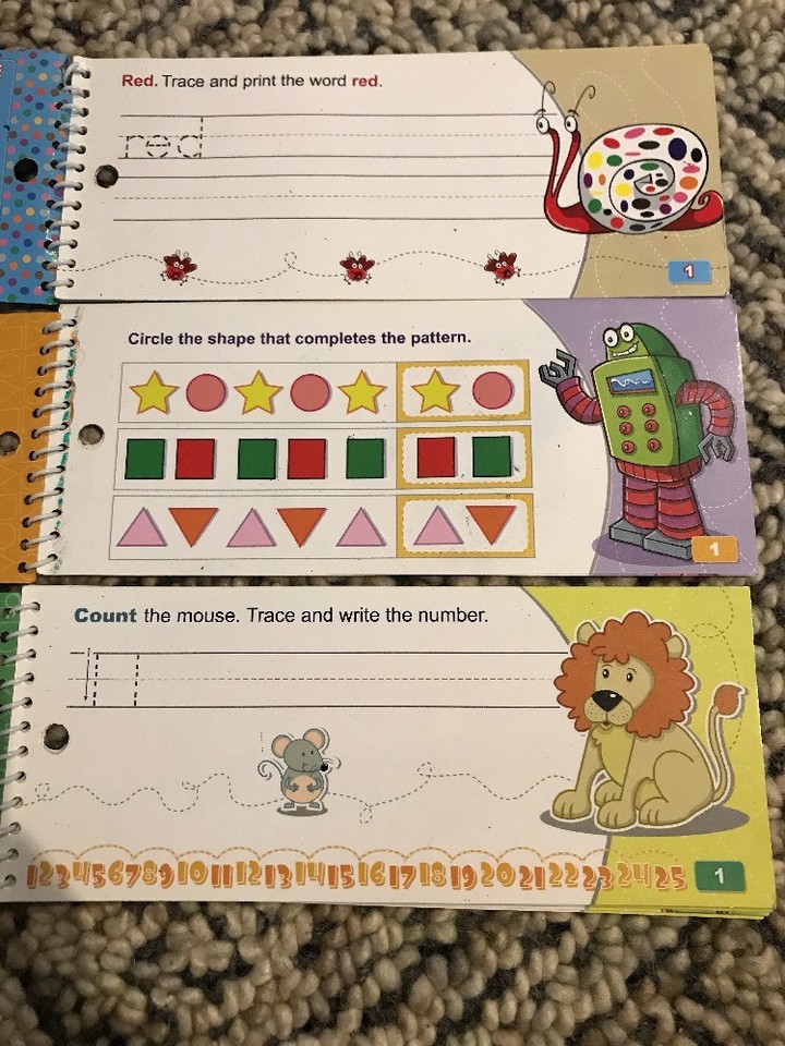 Beaver Books - Numbers, Shapes And Patterns, Colors- Write, Learn, Wipe ...