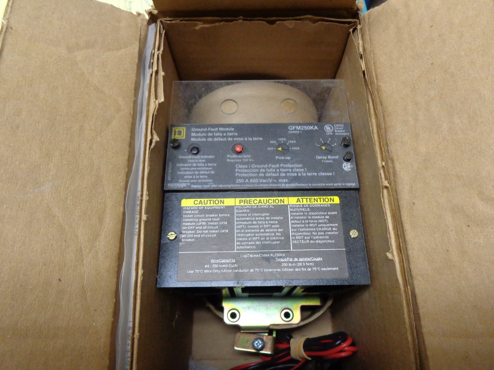 Square D GFM250 3 Pole 250 Amp Ground Fault Module for sale online | eBay