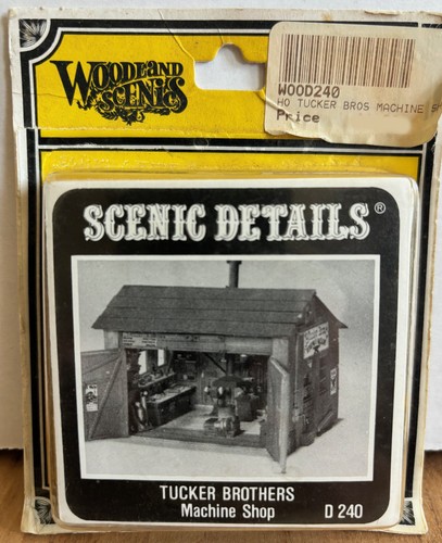 WOODLAND SCENICS HO-scale KIT D240 TUCKER BROTHERS MACHINE SHOP *NEW ...