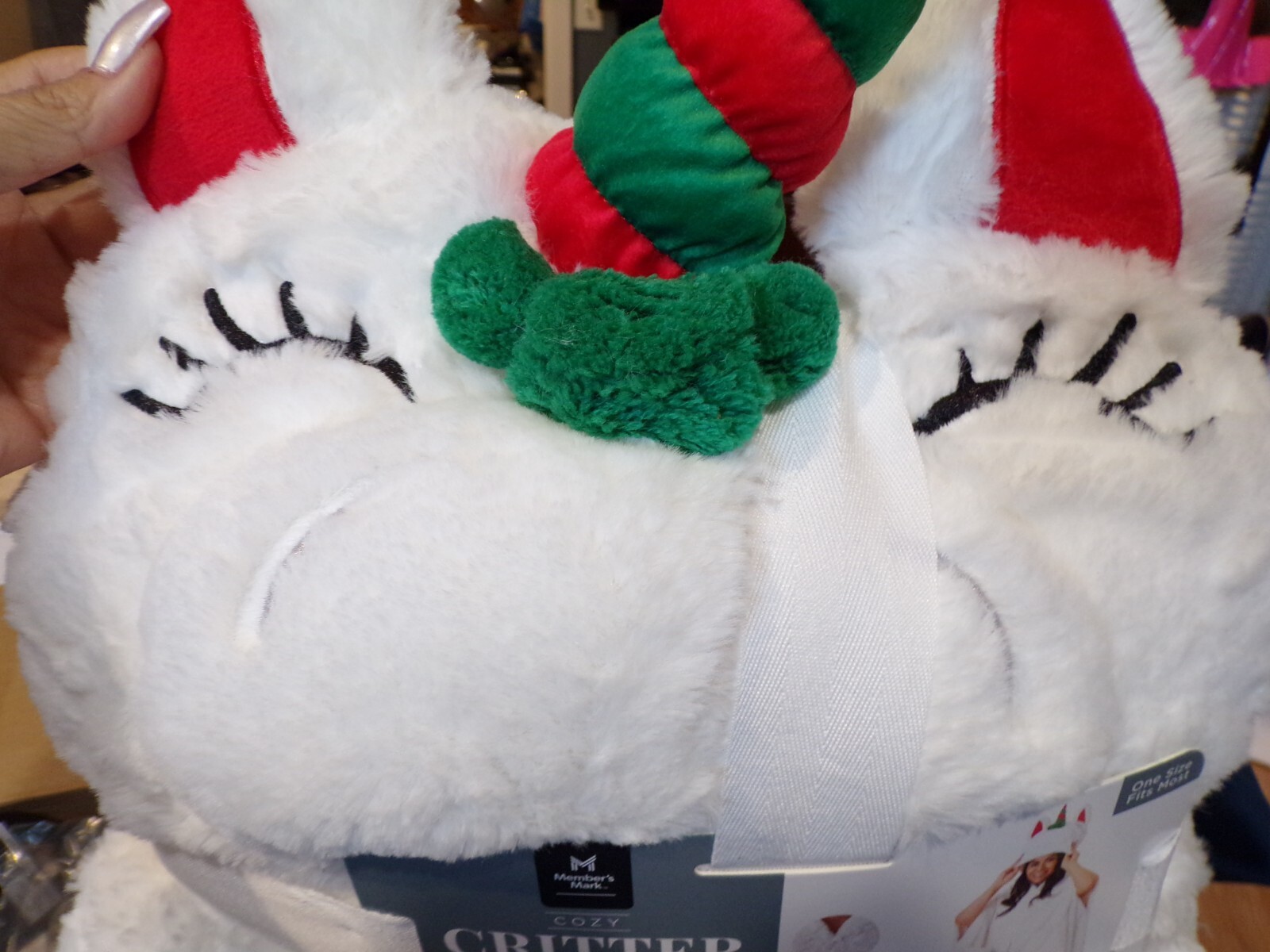 NWT Members Mark UNICORN Cozy Critter Wrap Super Soft Faux Fur Adult Sz ...