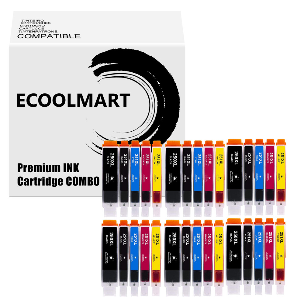 30PK Ink Cartridge for PGI-250 CLI-251 PIXMA IP8720 MG5520 MG6620 ...