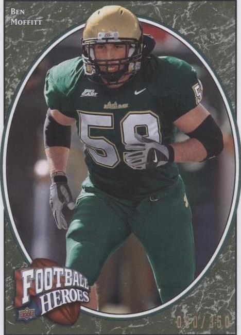 2008 Upper Deck Football Heroes - Rookie Heroes Ben Moffitt #112 Green ...
