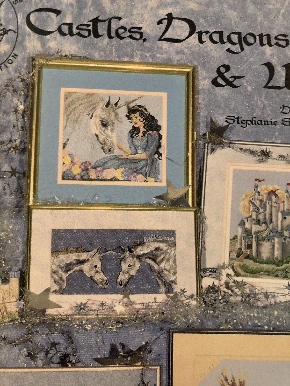 1996 Castles, Dragons & Unicorns Cross Stitch Leaflet By S. Seabrook ...