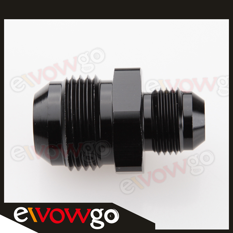 AN-12 AN12 To AN-8 AN8 Straight Reducer Adapter Fitting Aluminum Black ...