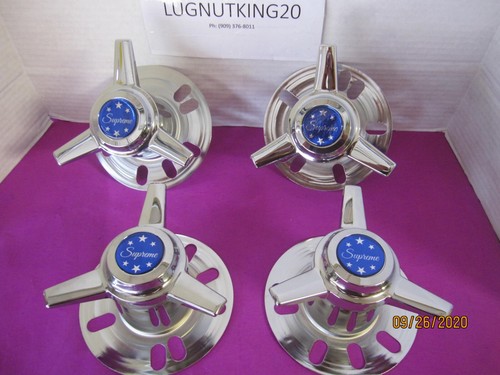 1 KIT OF 4 CAPS 3 BAR SPINNERS/KNOCK OFF FOR ASTRO SUPREME UNILUG ...