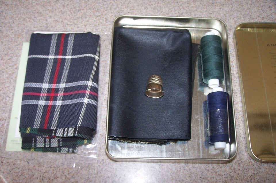 Vintage Barbour Thornproof Repair Kit Two-Crest - Missing Dressing Tin ...