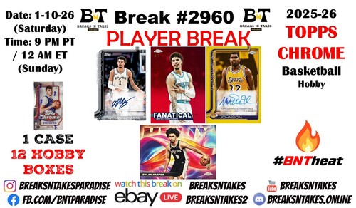 DILLON JONES 2025-26 Topps Chrome Basketball Hobby CASE 12 BOX Break ...