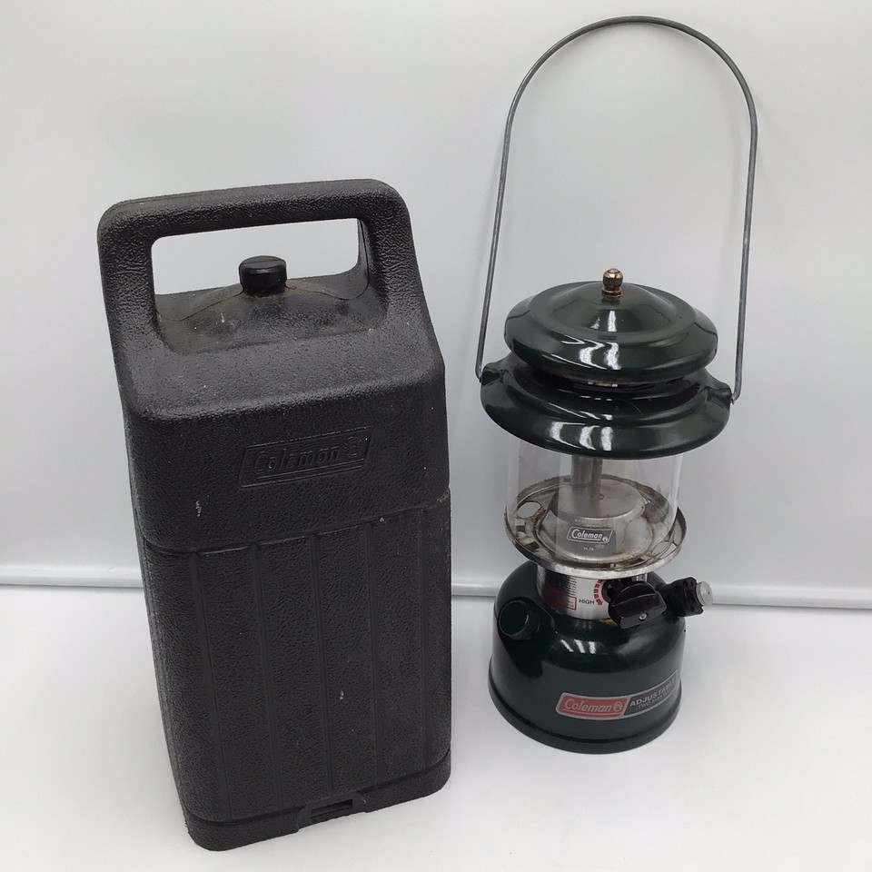 Vintage Coleman 288A Adjustable Two Mantle Lantern With Black Hard Case ...