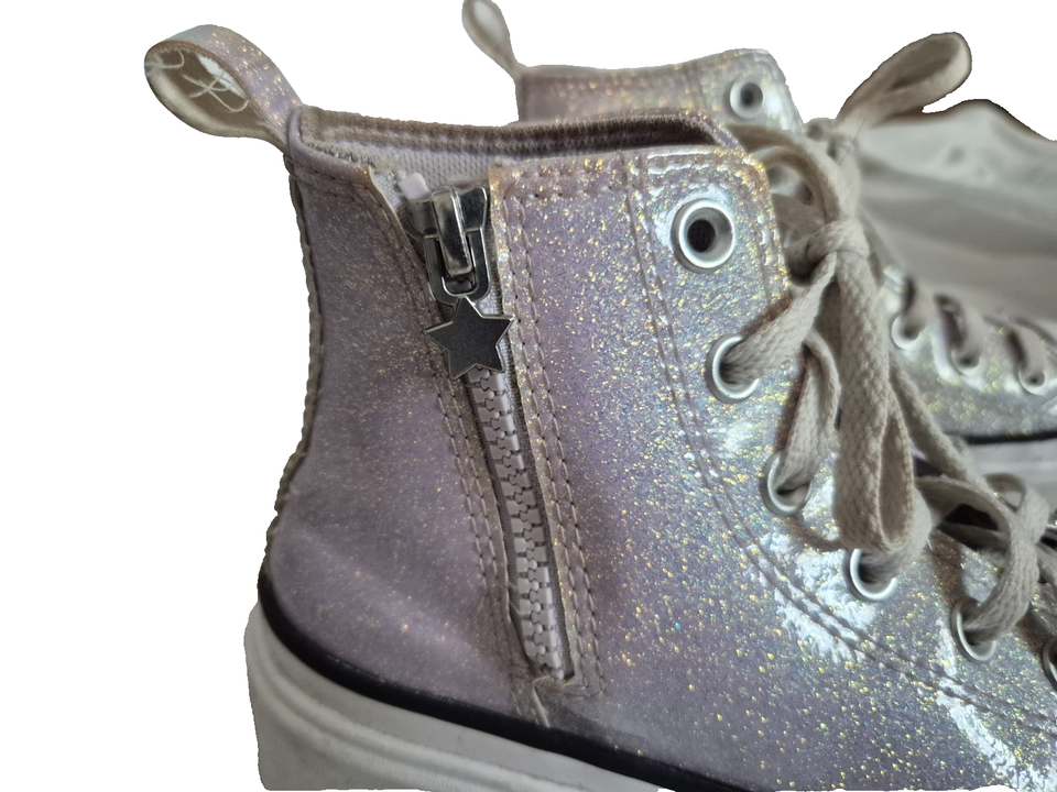 Chunky sole sz 36 CONVERSE All Stars high top sneakers in purple/pink ...