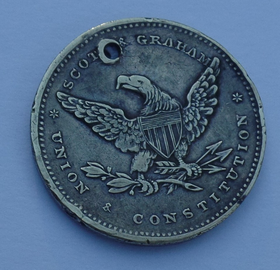 1852 Winfield Scott William Graham Whig Party Presidential Campaign ...
