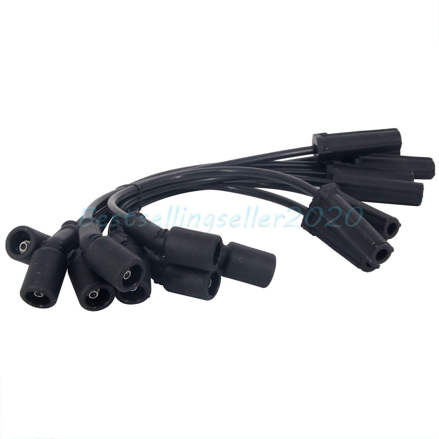 8Pcs 41-110 Spark Plug & 9748UU Wire Set Fit For Chevrolet GMC 4.8L 5 ...