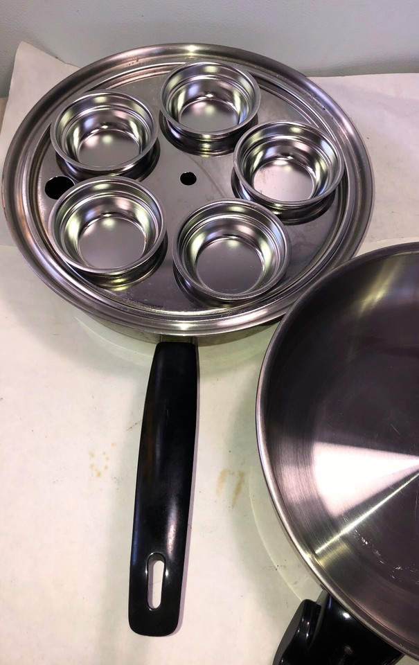 STAINLESS STEEL FLAVORITE THERMAL-MULTI FLEX EGG POACHER PAN COOKWARE ...