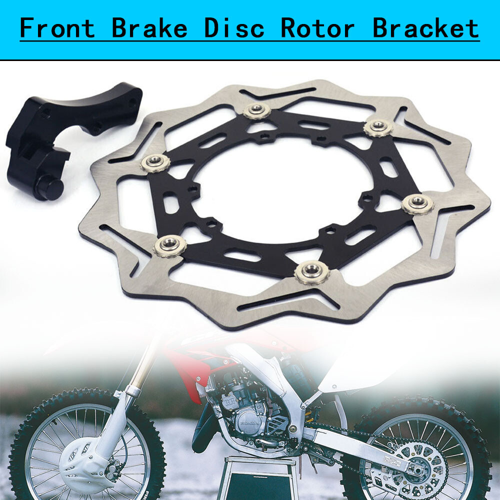 270mm Front Brake Disc Rotor Bracket Aluminum Black Fit For Honda CR E ...