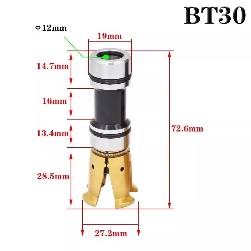 BT30 BT40 External and Internal Teeth CNC Claw Machine Tool Spindle ...
