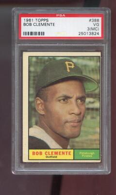 1961 Topps #388 Bob Clemente Roberto Clemente PSA 3 (MC) Graded ...