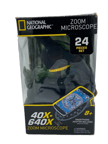 National Geographic 40X-640X Zoom Microscope with Smartphone Adapter ...