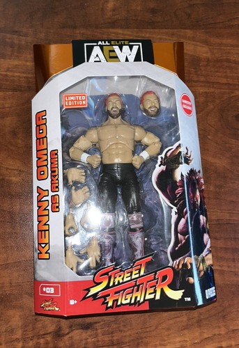 KENNY OMEGA AEW Street Fighter Akuma Limited Edition Gamestop Exclusive ...