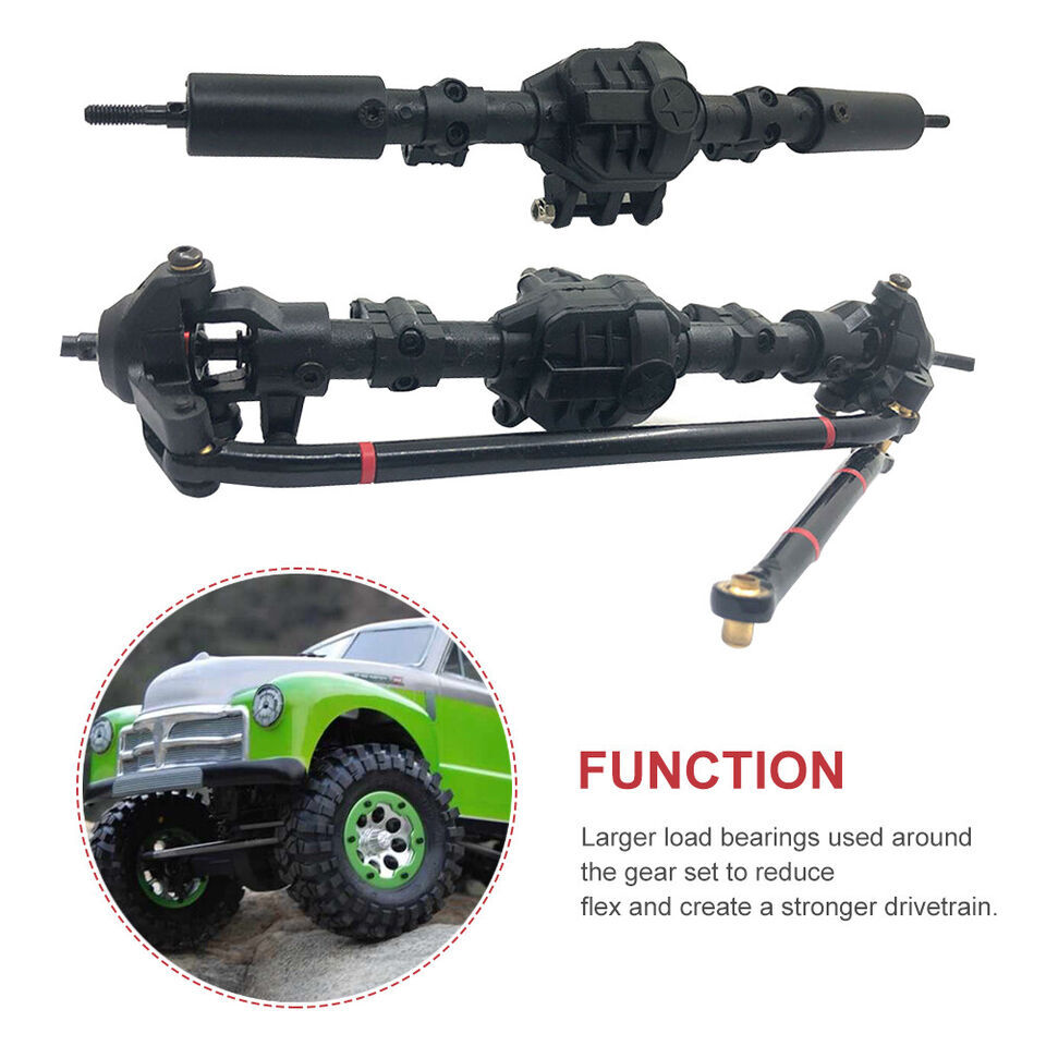 1/10 RC Car Front + Rear Axle For AXIAL SCX10 II 90046 AR44 90047 RC ...