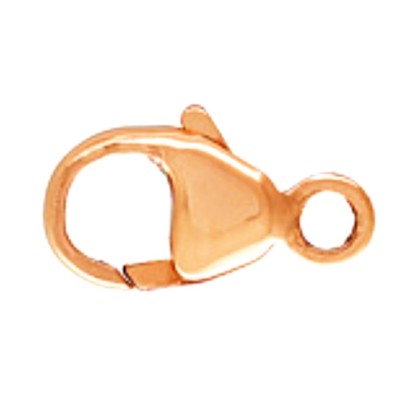 16mm 18ct Red Rose Gold Plated Sterling Silver Trigger Style Clasp ...