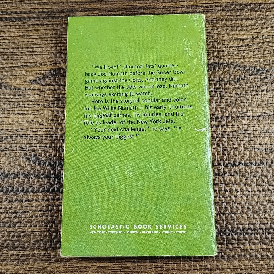 Joe Namath by John Devaney 1972 Vintage Paperback Book First Printing ...