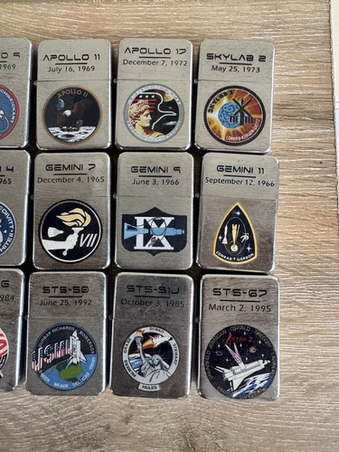LOT of 23 DANBURY MINT NASA LIGHTERS (Apollo, STS, Mercury-Atlas ...