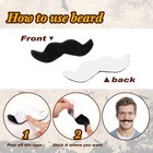 32 Pcs Fake Mustaches Halloween Self Adhesive Fake Beard Moustache ...