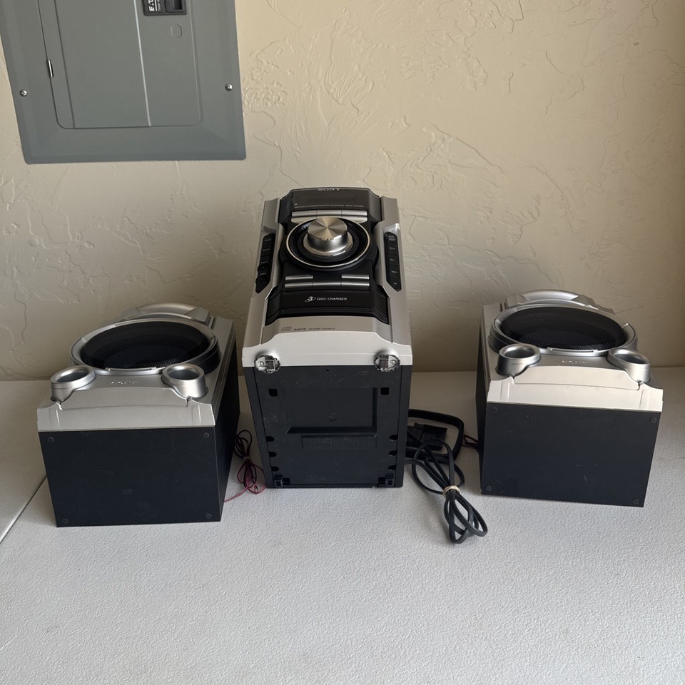 Sony MHC-EC55 Mini Hi-Fi Component 3 Disc CD Changer MP3 Player ...