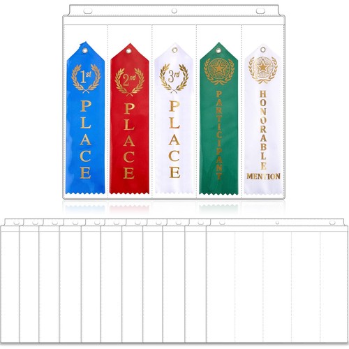 Award Ribbon Organizer Holder Swimming Gymnastics Case Clear Blank ...