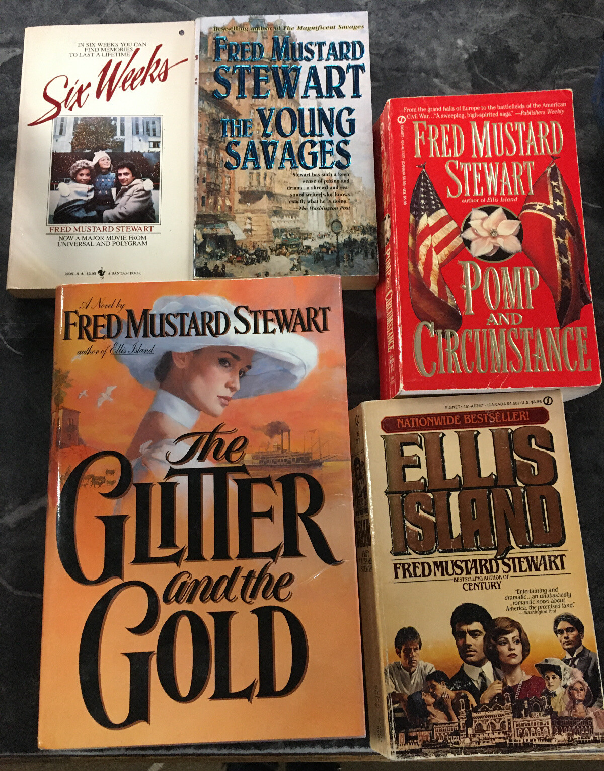 Lot Of 5 Fred Mustard Stewart Books | eBay
