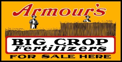 Armour's Big Cop Fertilizer For Sale Here NEW Sign 8 x 16" USA STEEL | eBay