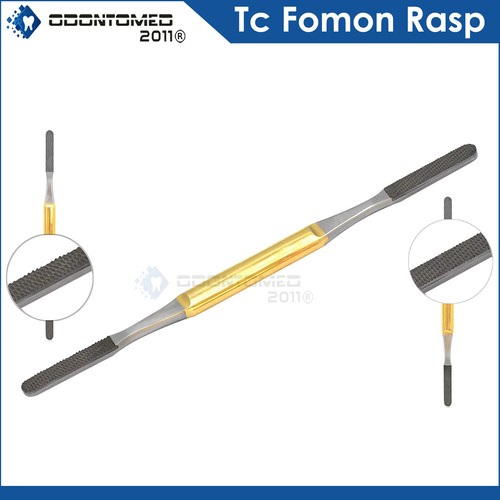TC Fomon Bone Double Ended Nasal Rasp 8-1/2" Gold Handle Orthopedic ...