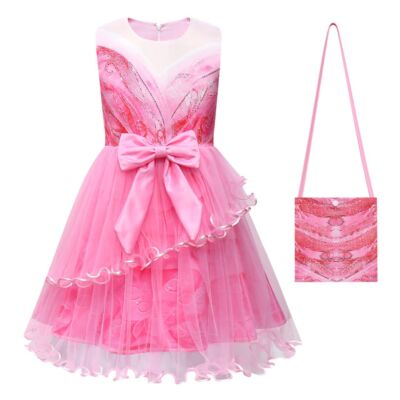 Girls Wicked Fancy Dress Costume Party Birthday Outfit Princess Glinda ...