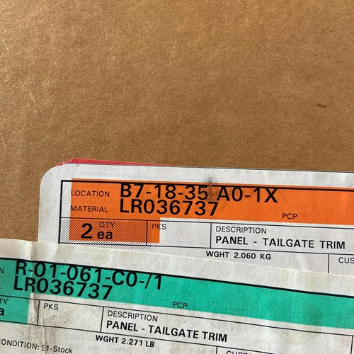 LAND RANGE ROVER L405 RIGHT RH SIDE TAILGATE TRIM PANEL LR036737 2013 ...