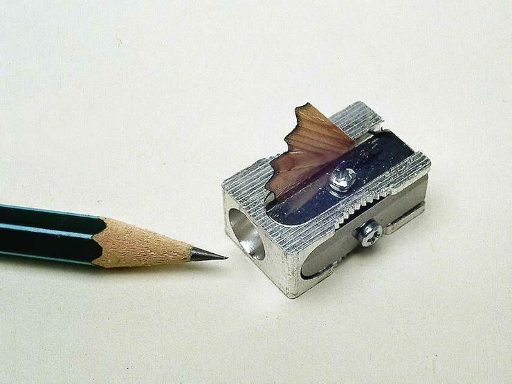 Kum Pencil Sharpener Magnesium Alloy Rectangular 2 Spare Blades | eBay