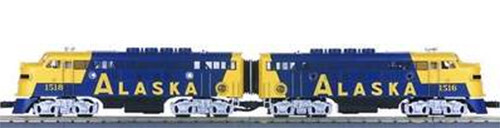 MTH Alaska EMD F-3 AA Diesel Set 3-Rail Illuminated w/ Proto Sound MT ...