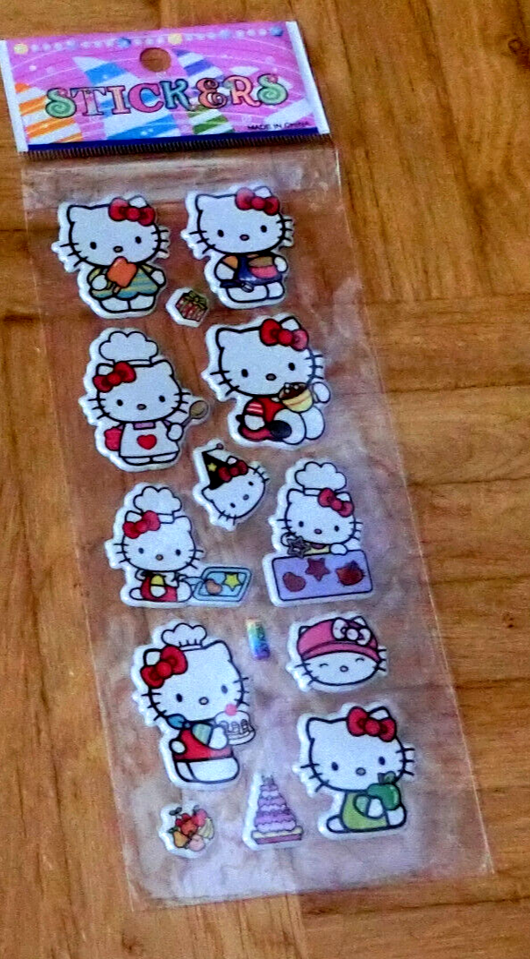 3 x Stickerbögen Aufkleber Sticker PVC " Mädchen " 1x Hello Kitty in ...