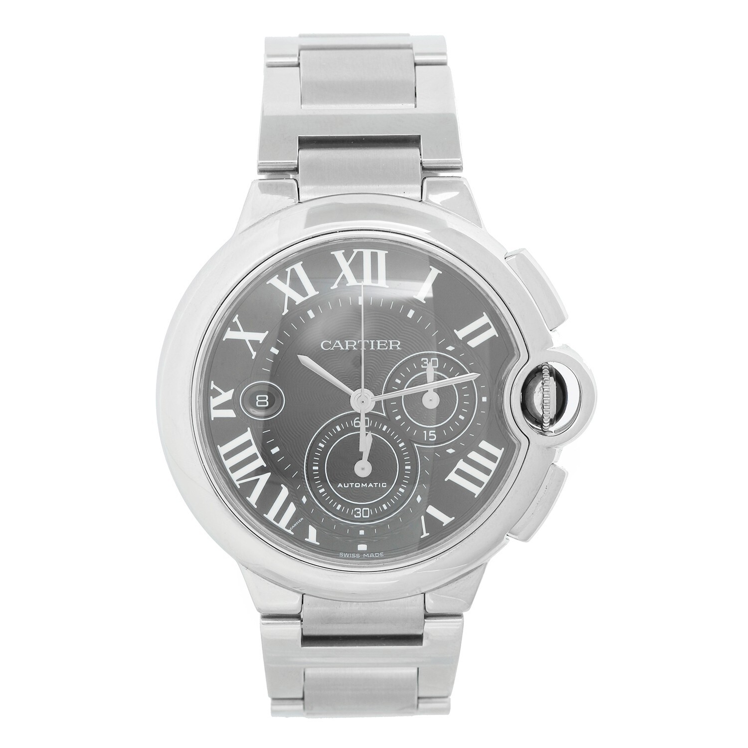 Cartier W6920076 3109 Ballon Bleu 44mm Stainless Steel Chronograph ...