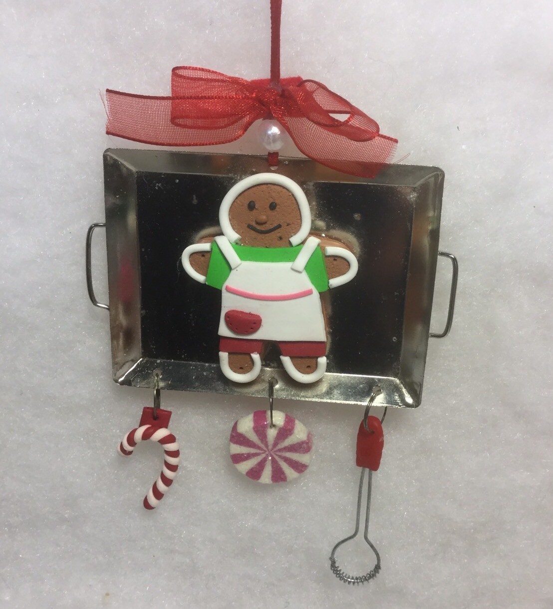 Gingerbread Man Baking Pan Kitchen Christmas Tree Ornament | eBay