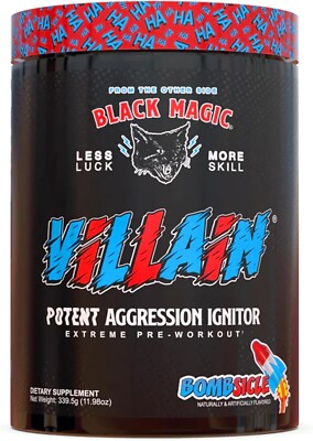 Black Magic Supply Villain High-Stim Nootropic Pre-Workout 25 Servings ...