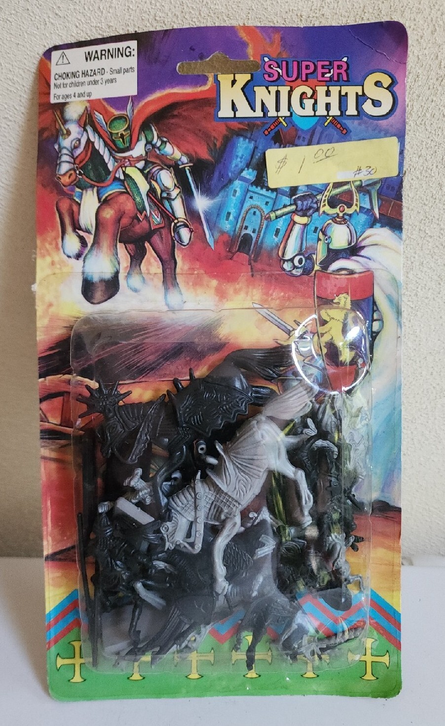 Vintage Super Knights Plastic Display Figures NOS Medieval Battle ...