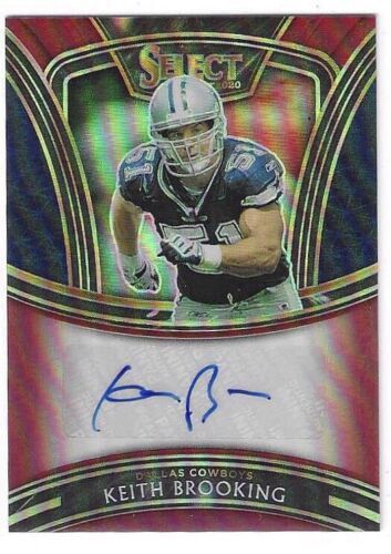2020 Panini Select - Select Signatures Red Prizm #SS-KBR Keith Brooking ...