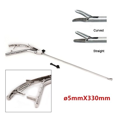 ø5X330mm Needle Holder Gun Type Laparoscopy Laparoscopic Curved ...