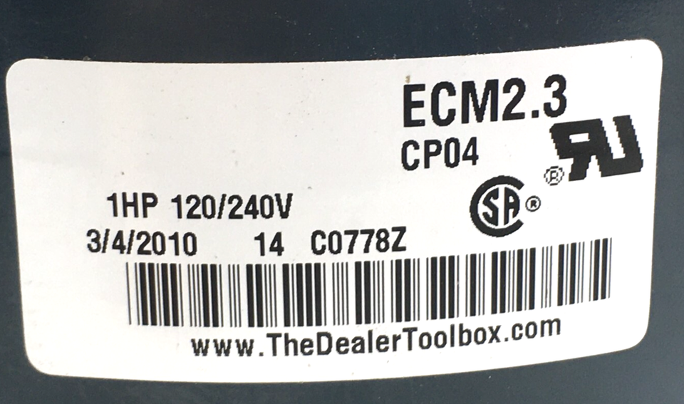 Genteq ECM2.3 CP04 Module ONLY for 604700-02 73W00 1HP 120/240V CCWLE ...