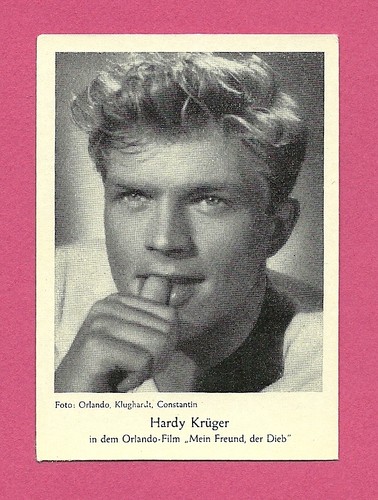 Hardy Kruger Vintage Movie Film Star German Card B | eBay