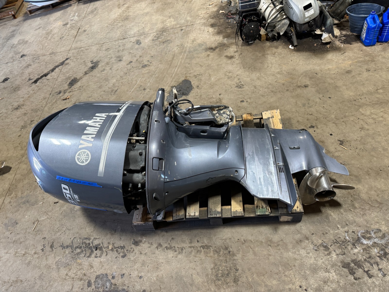2007 Yamaha F350 V8 4-Stroke 30" Outboard Boat Motor Engine Four Stroke ...