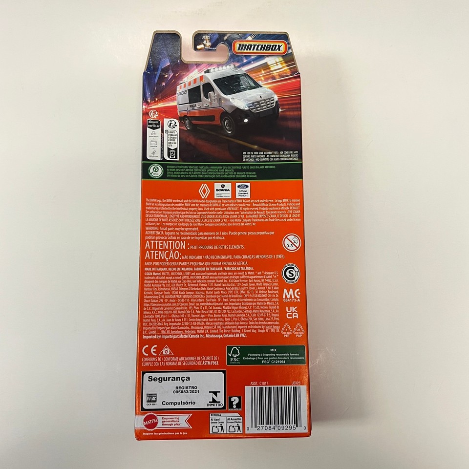 2025 Matchbox Rescue V 5 Pack M5, Capri, Helicopter, Fire Truck and ...