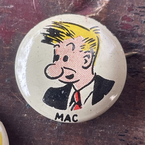 MIN GUMP & MAC Pinback Button Pins Set from Kellogg's PEP Cereal ...