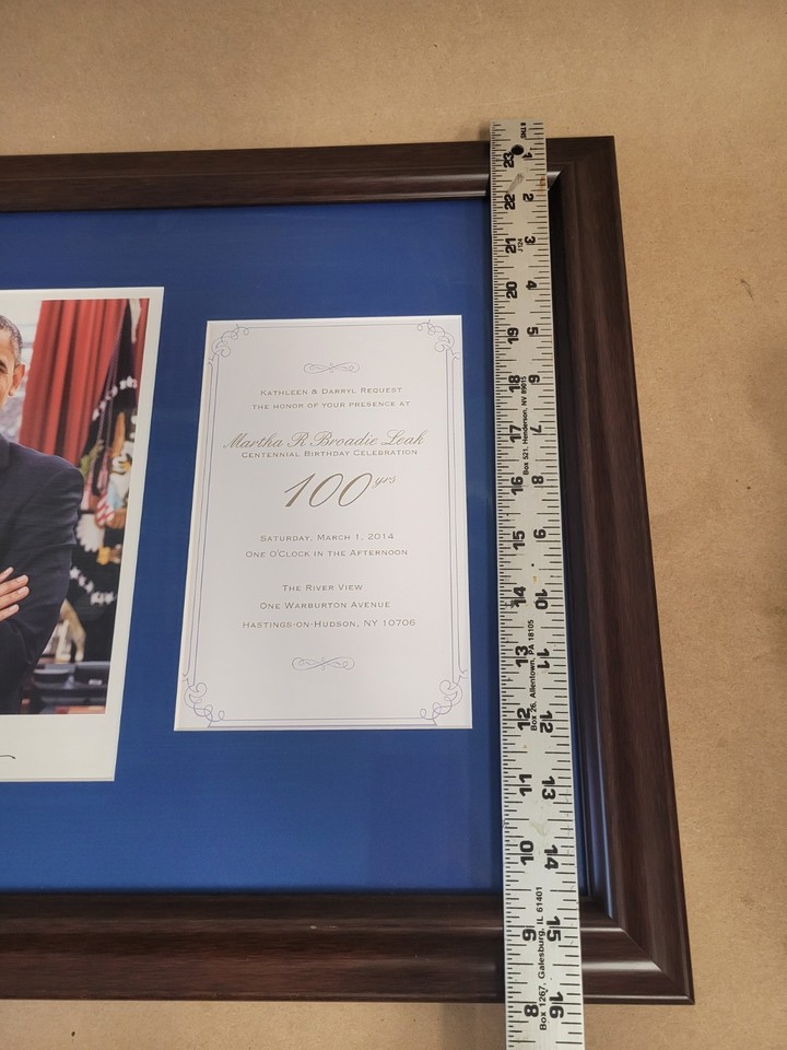 BARACK OBAMA Autographed Presidential Photo & WHITE HOUSE 100th ...