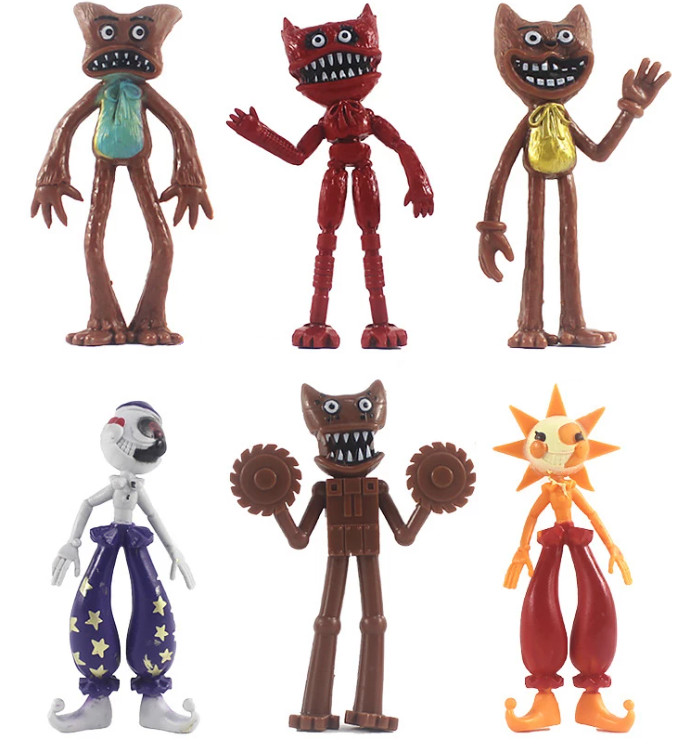 6pc Set Five Nights At Freddy's FNAF Sundrop Moondrop Action Figure 5in ...